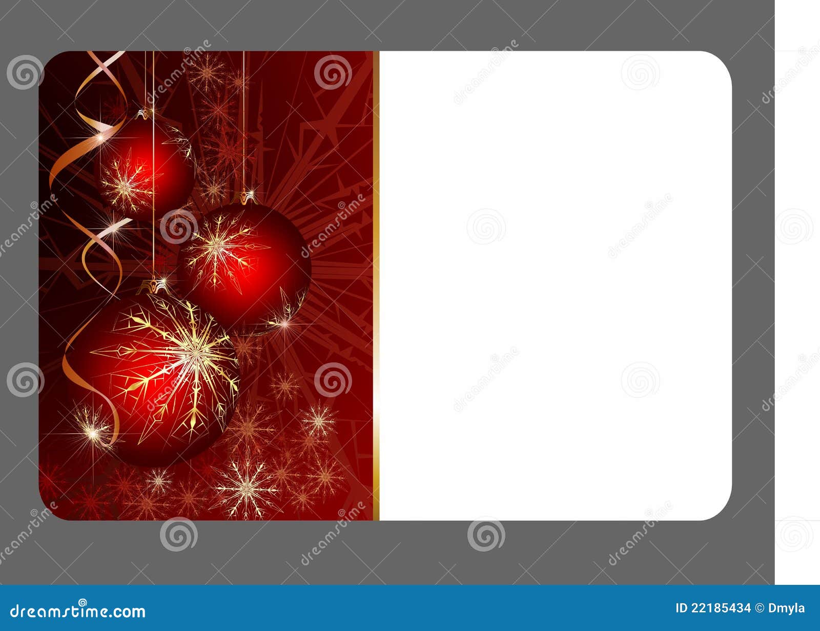 Festive Christmas Gift Card Stock Vector - Illustration of invitation ...