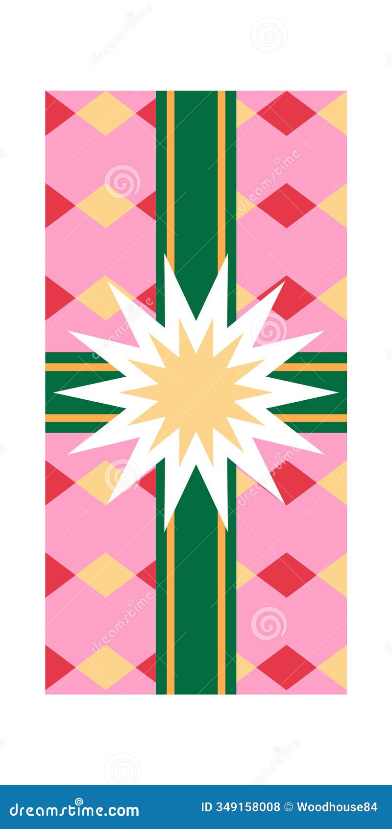 Festive Christmas Gift Greeting Package Stock Vector - Illustration of ...