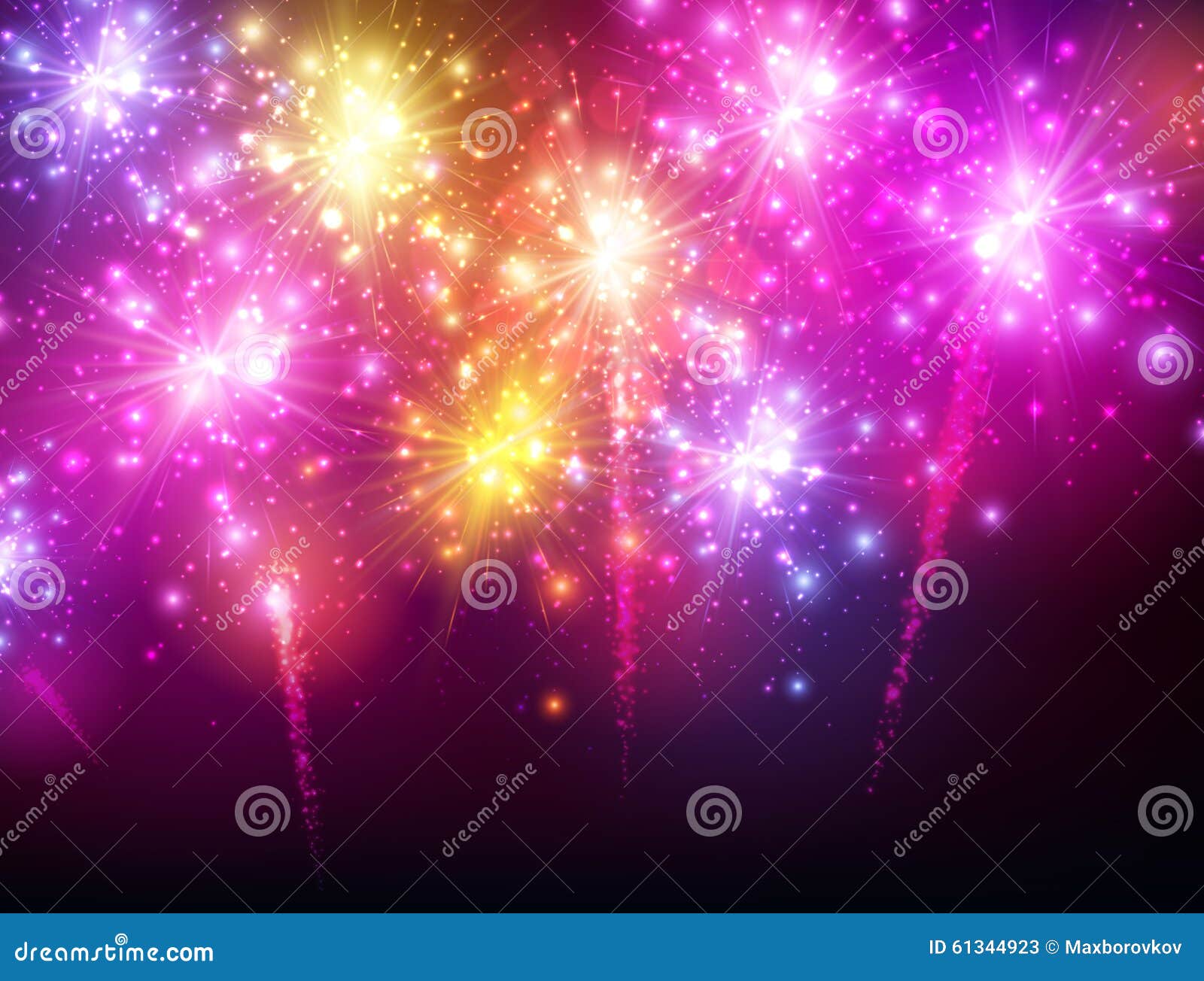 Festive Color Firework Background Stock Vector - Illustration of ...