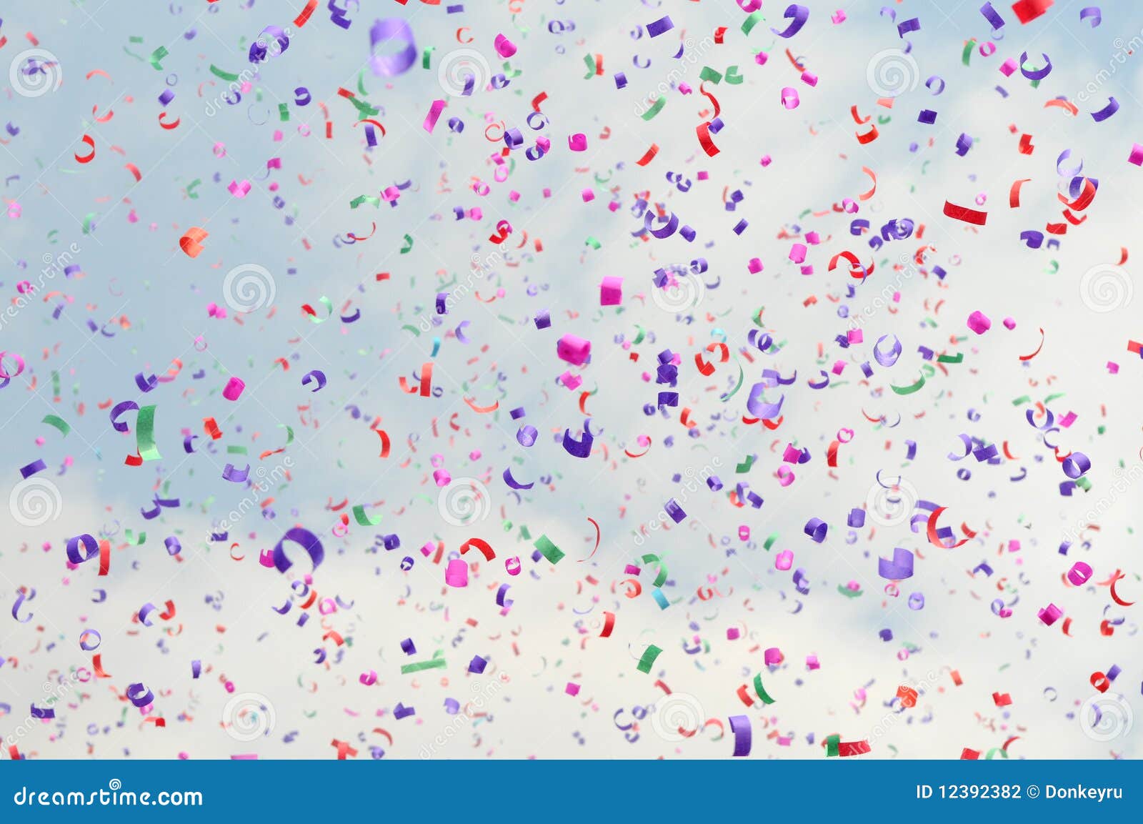 Festive colorful confetti stock photo. Image of paper - 12392382