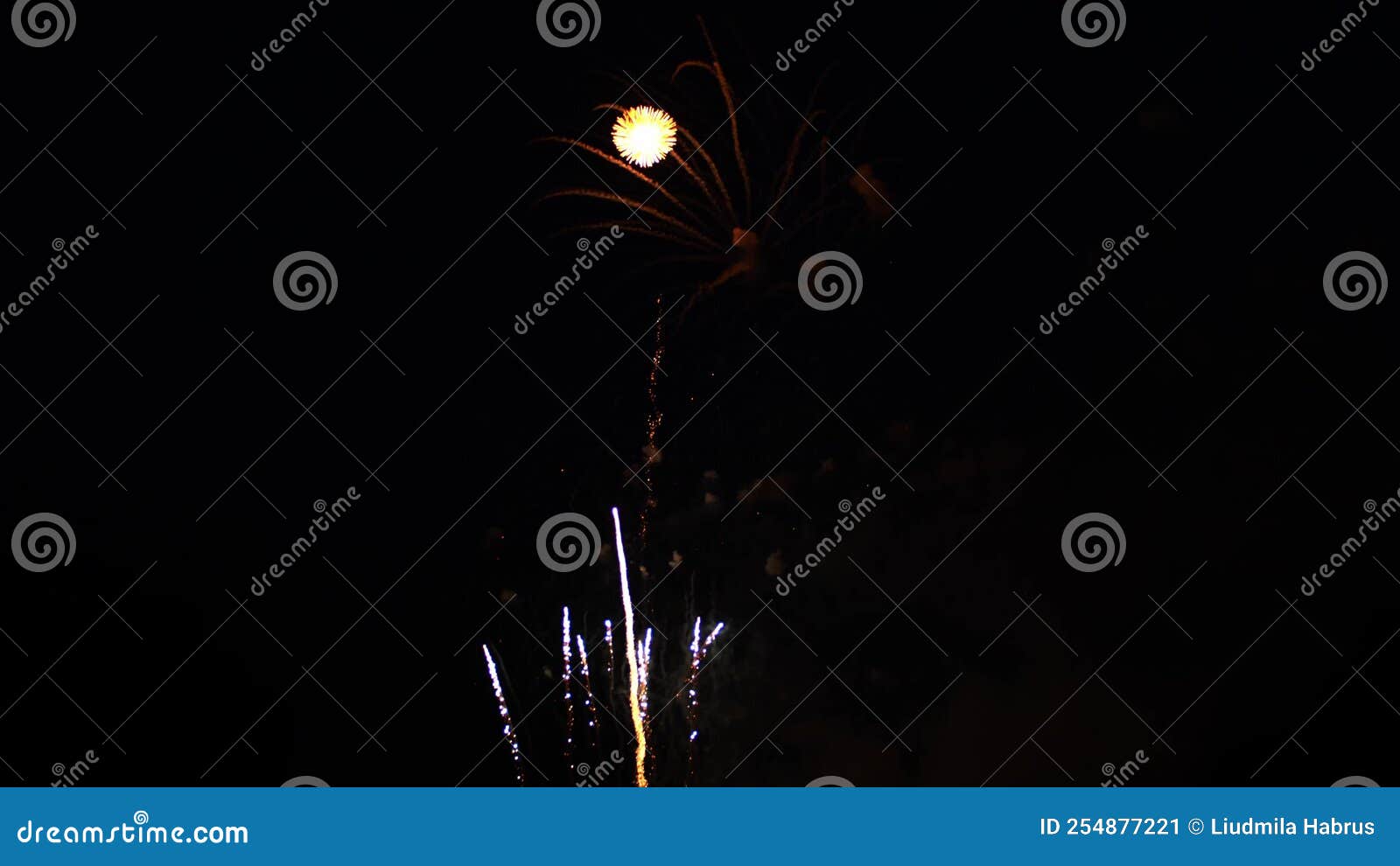 Festive Colorful Fireworks. Color Explosions of Firecrackers in 4k in ...