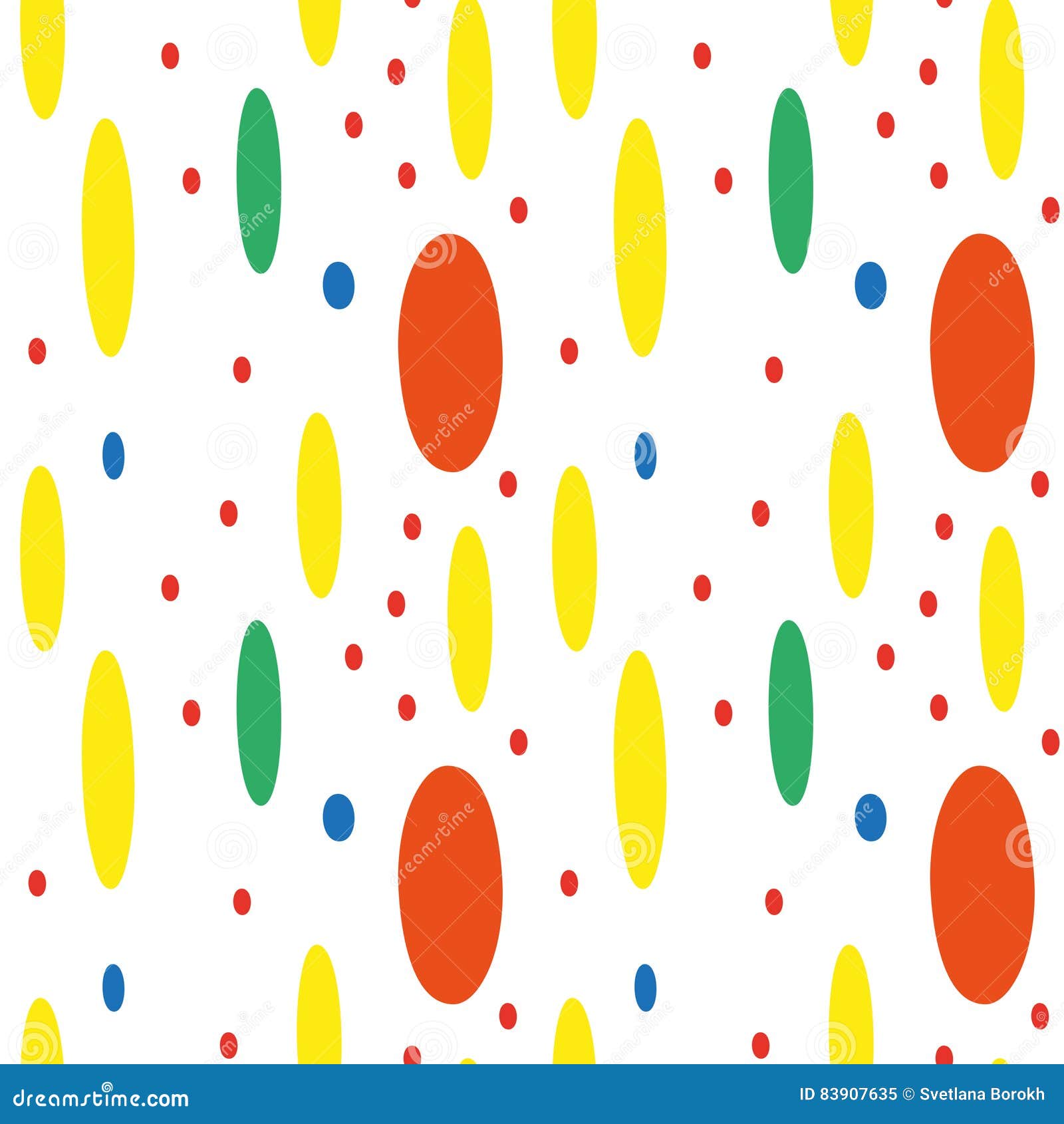 Festive Confetti Seamless Pattern. Modern, Geometric Repeating Texture ...
