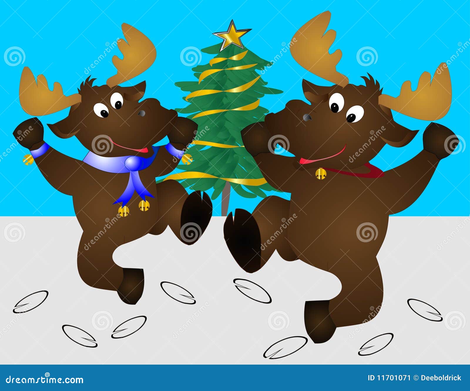 Step Up 4 Moose Dancing Clipart