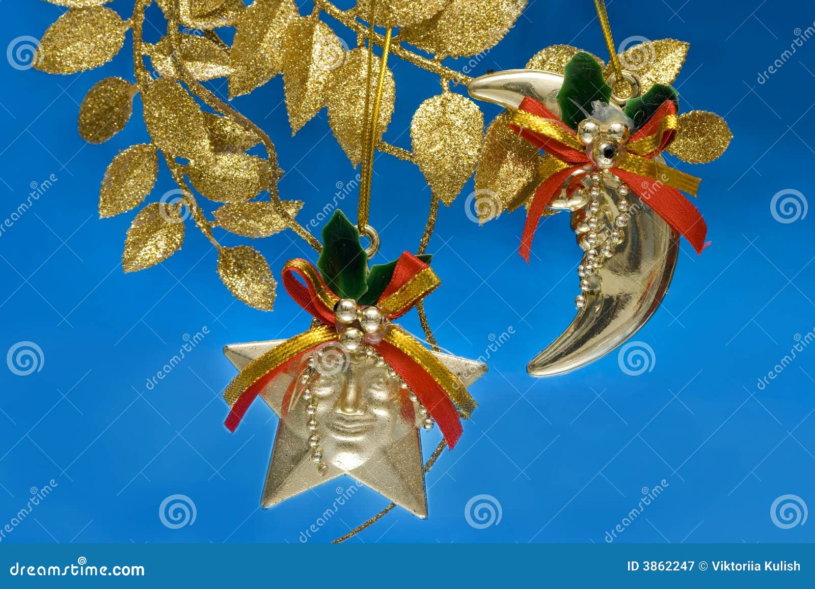 Festive decoration stock image. Image of moon, golden - 3862247