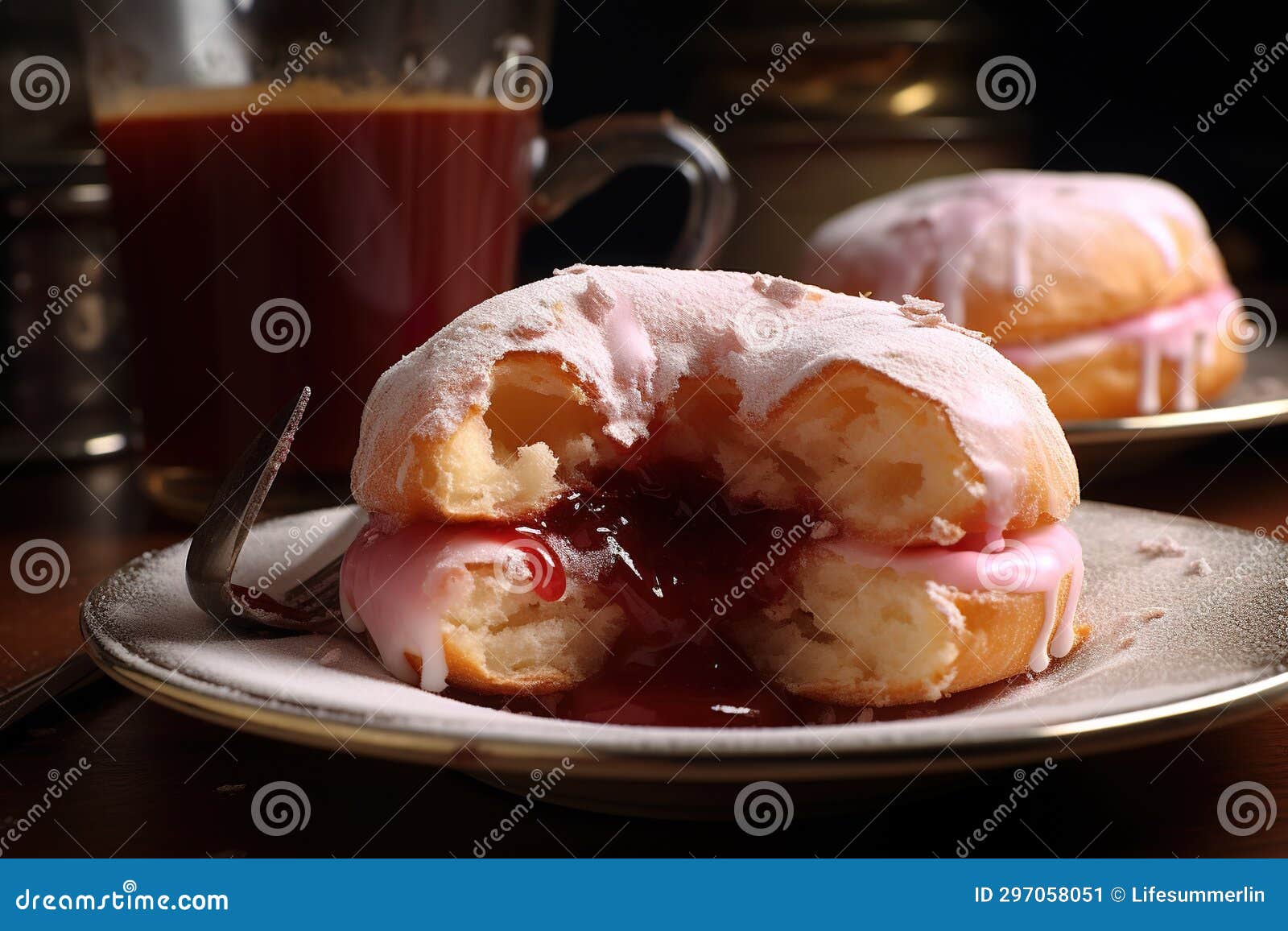 Festive Delight: Gourmet Sufganiyot Magic Stock Image - Image of ...