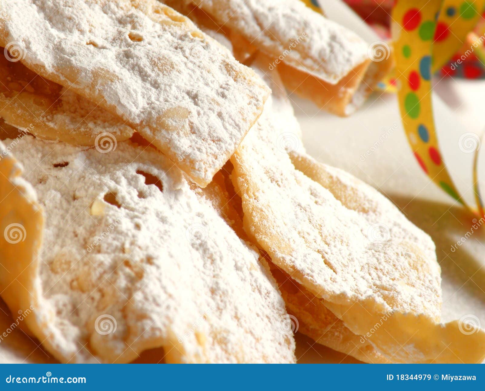 Festive Dessert and Confetti Stock Image - Image of doughnut, powder ...