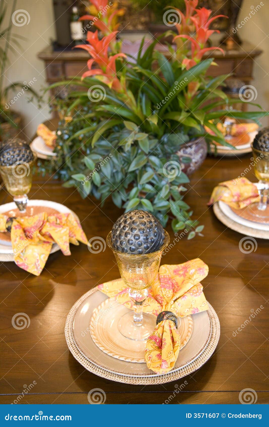 Festive dining table stock image. Image of suburb, dinnerware - 3571607