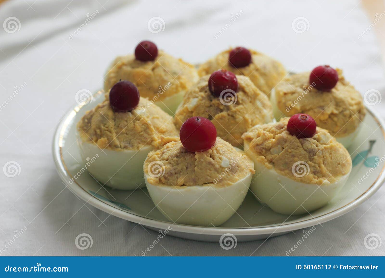 Festive dish of eggs stock photo. Image of kitchen, filling - 60165112