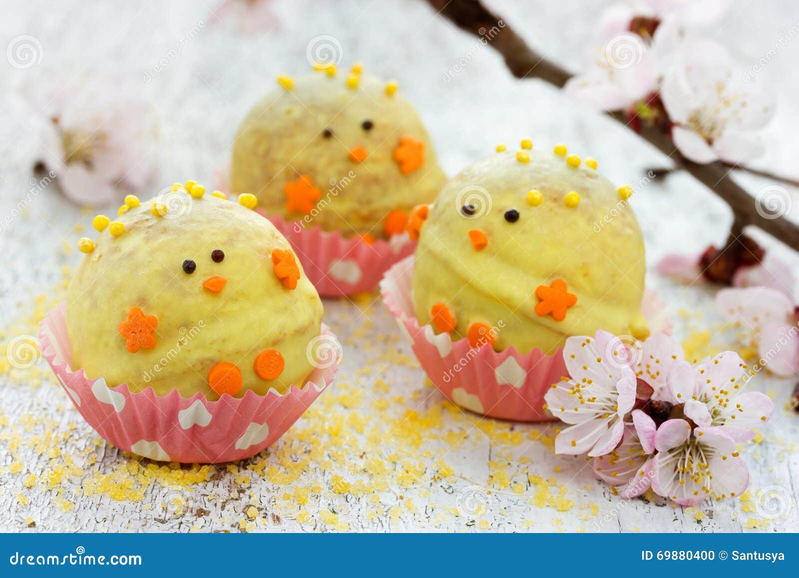 Festive Easter Chicken Candy Mini Ball. Fun Idea for Kids Party Stock ...