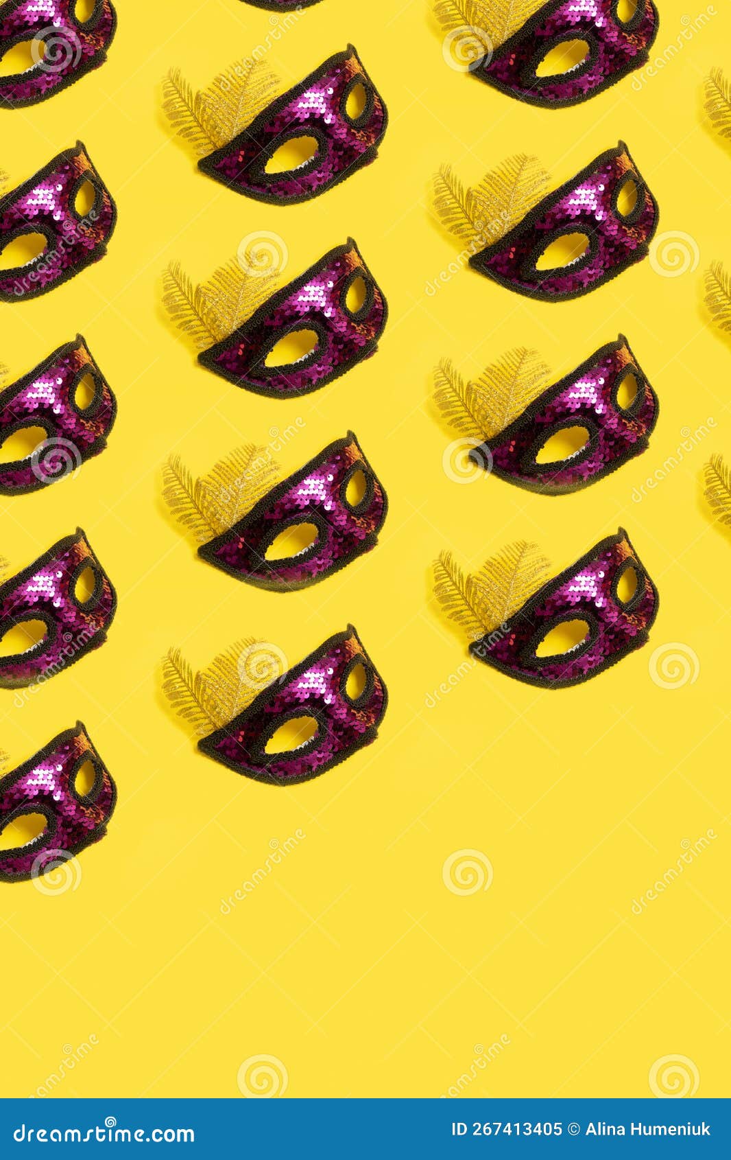 Festive Face Mask Pattern for Carnival or Masquerade Celebration on ...