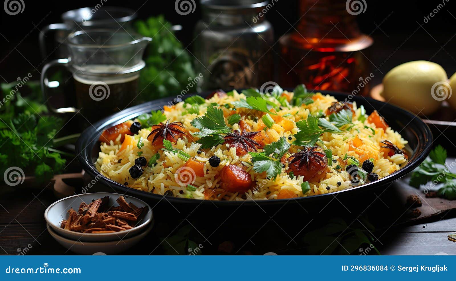 A Festive Feast with Scrumptious Uzbek Pilaf Stock Photo - Image of ...