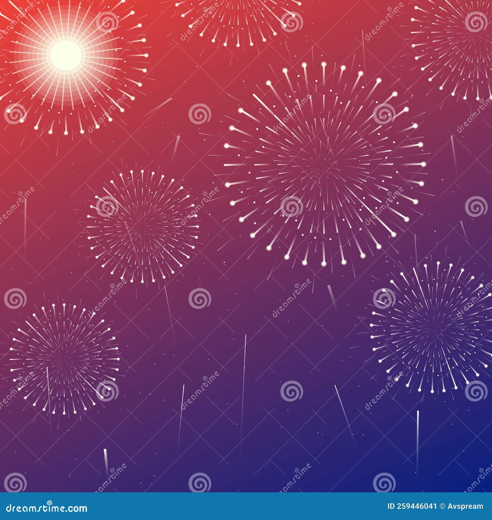 Festive Firecrackers Bursting in Different Patterns on Colorful ...