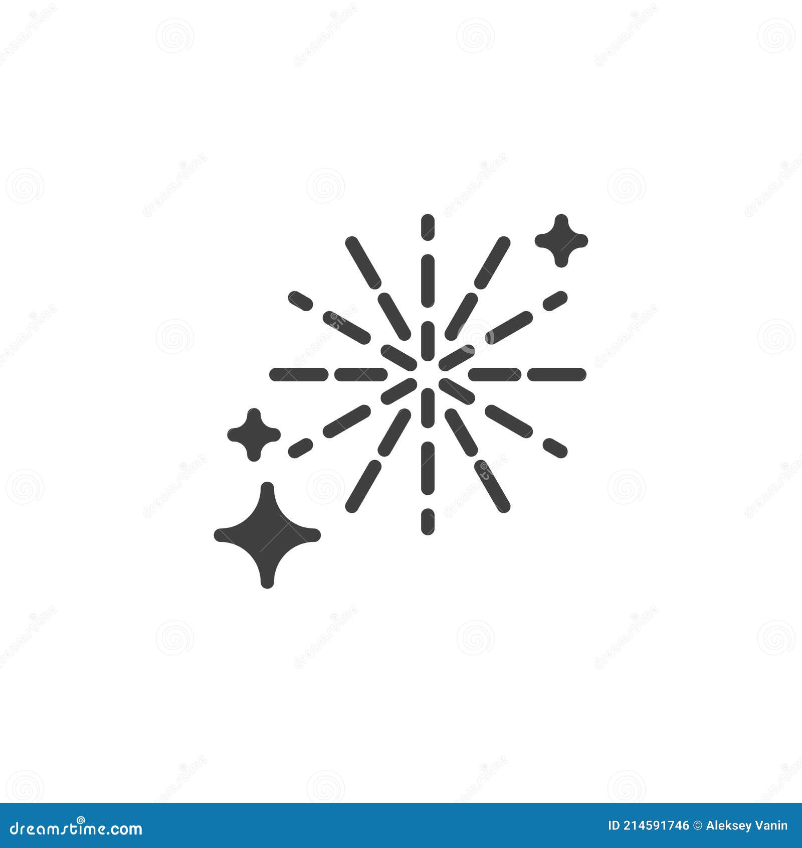 Festive Firework Vector Icon Stock Vector - Illustration of year ...
