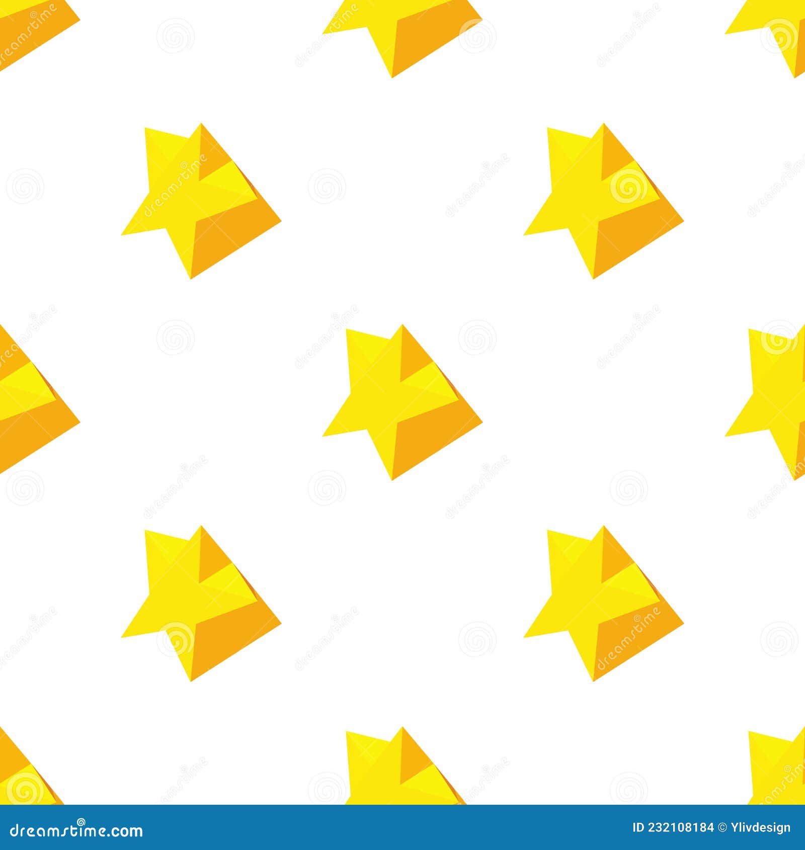 Festive Five-pointed Star Pattern Seamless Vector Stock Vector ...