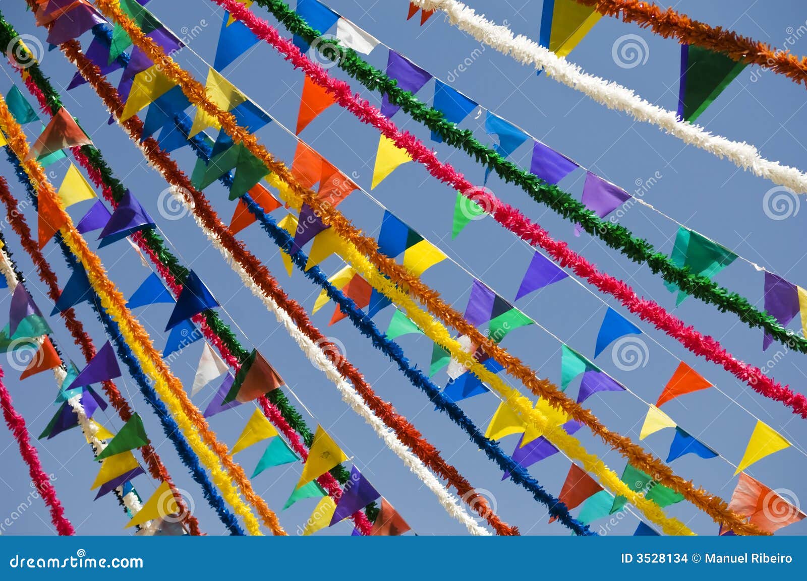 Festive flags stock photo. Image of party, handicrafts - 3528134