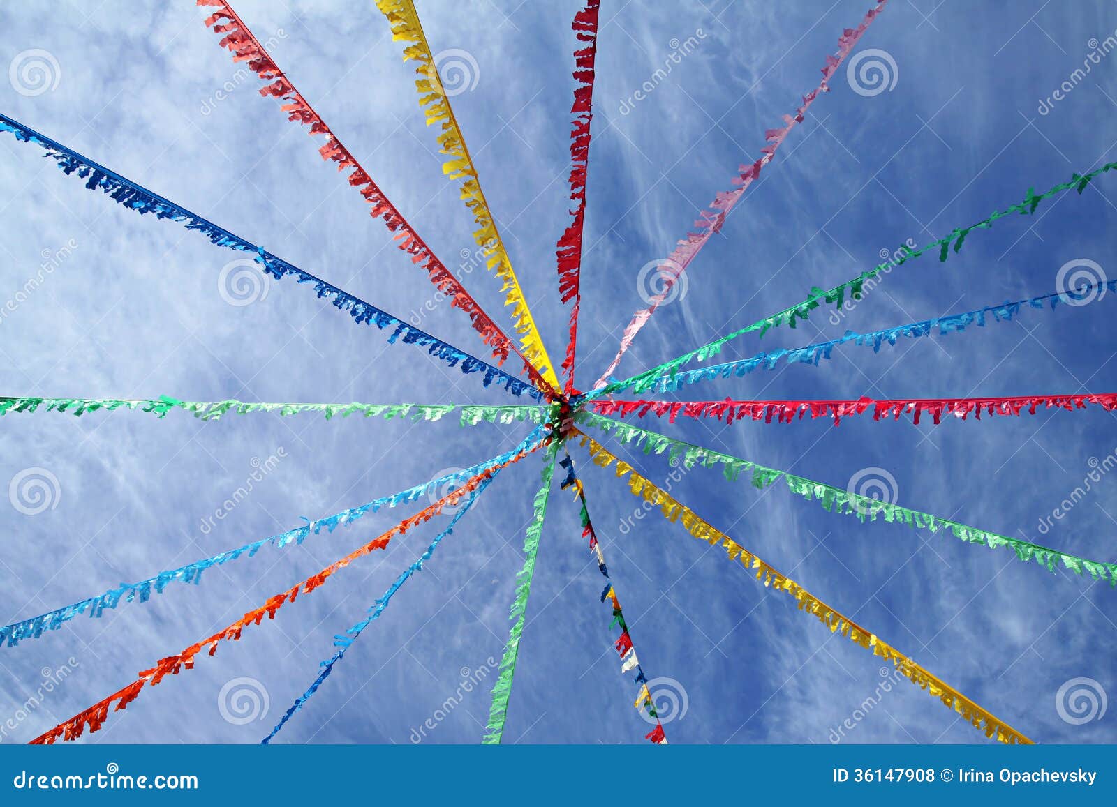 Festive flags stock photo. Image of yellow, urban, decorations - 36147908