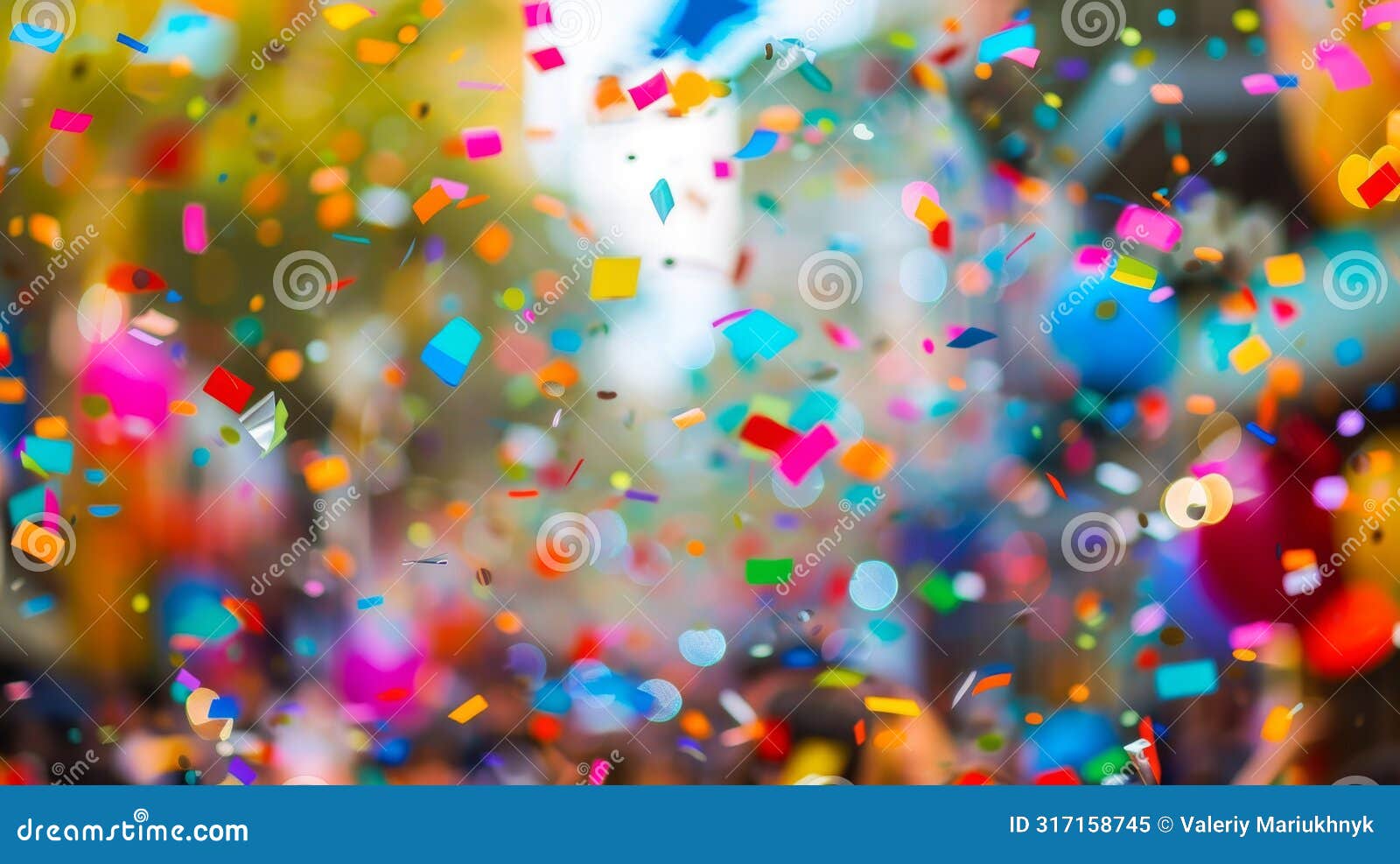 The Festive Flurry of Confetti Stock Image - Image of shapes, movement ...
