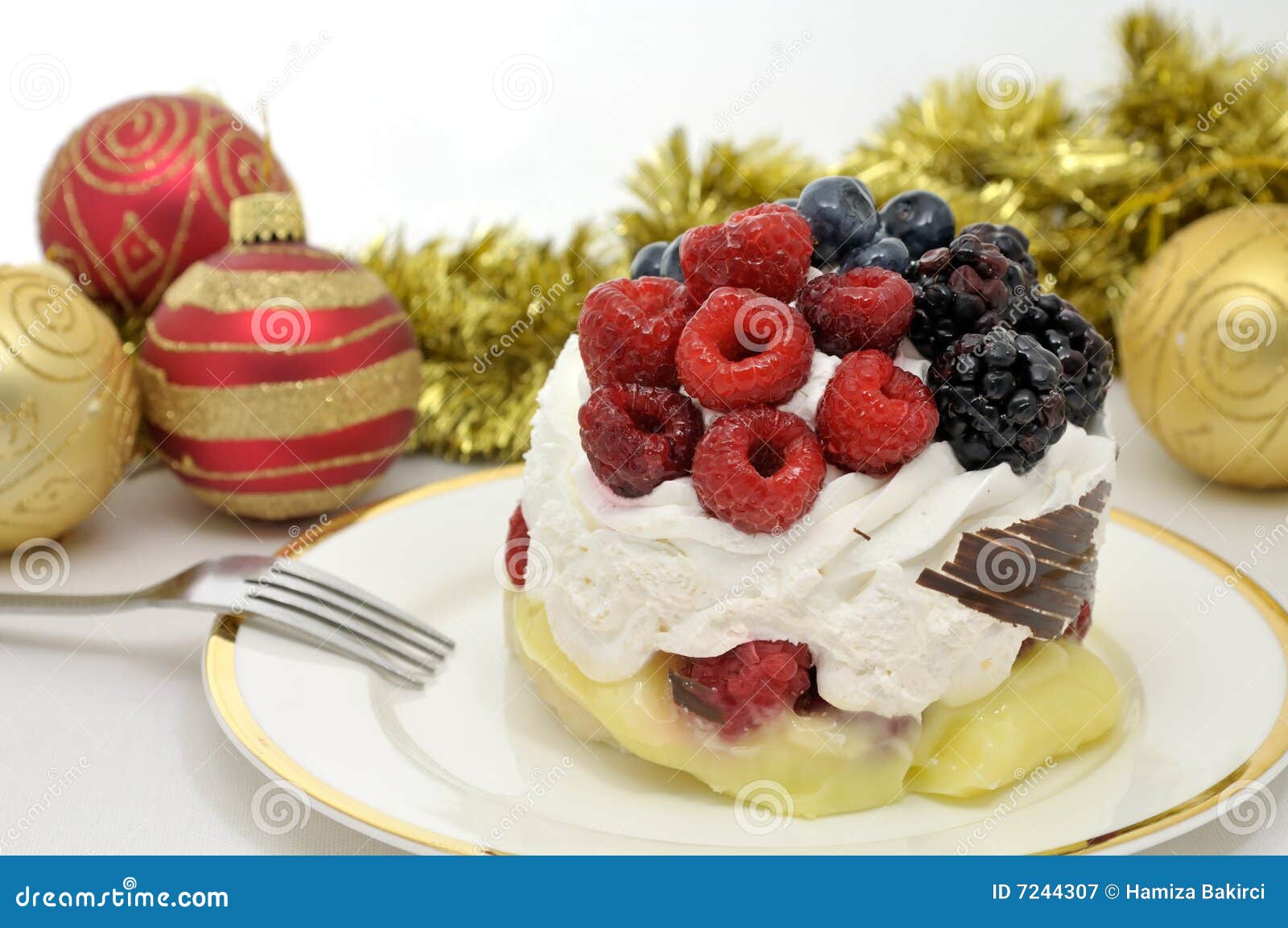 Festive fruit cake stock image. Image of fruit, festive - 7244307