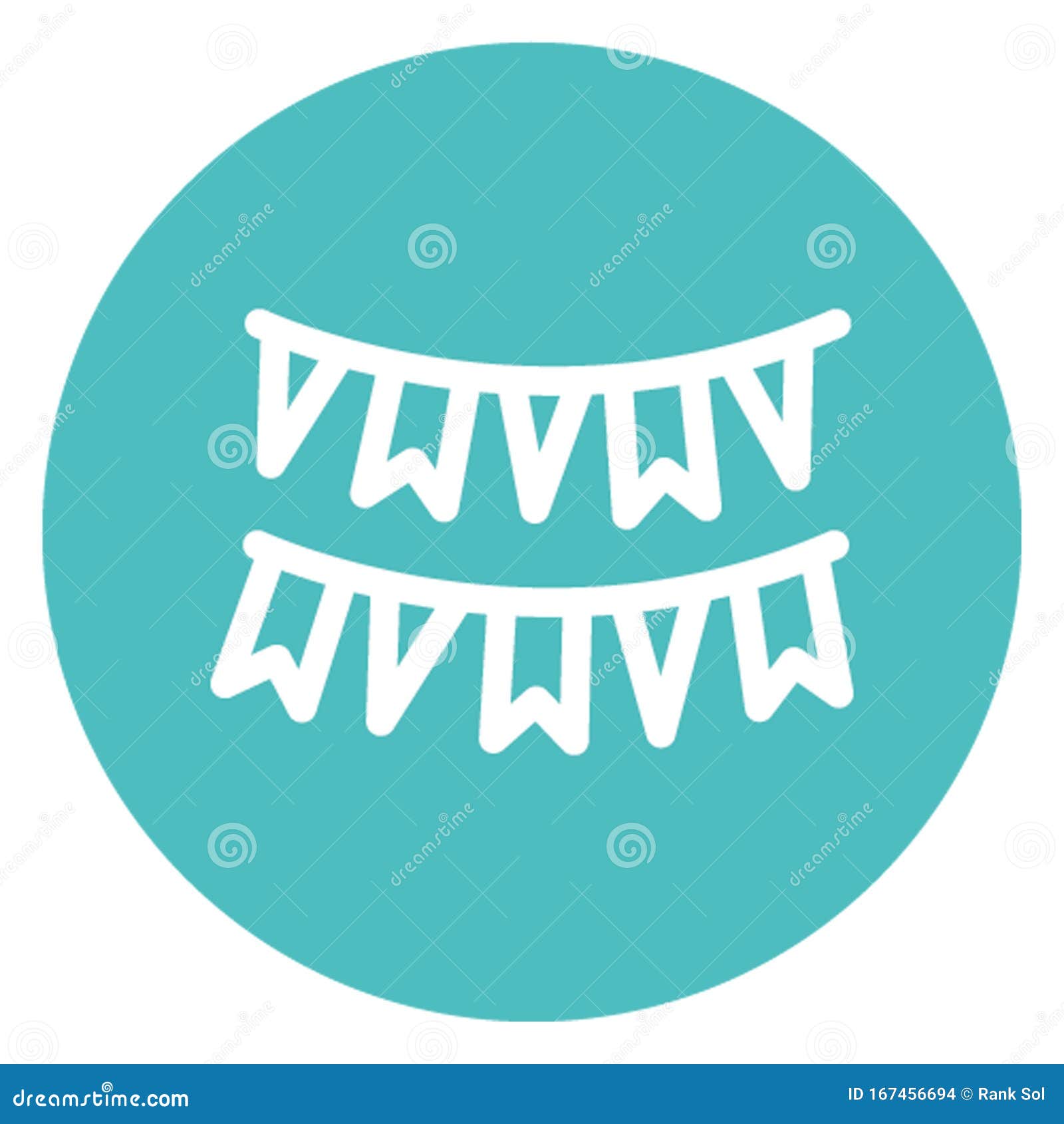Festive, Garnand, Paper Isolated Vector Icon Which Can Easily Modify or ...