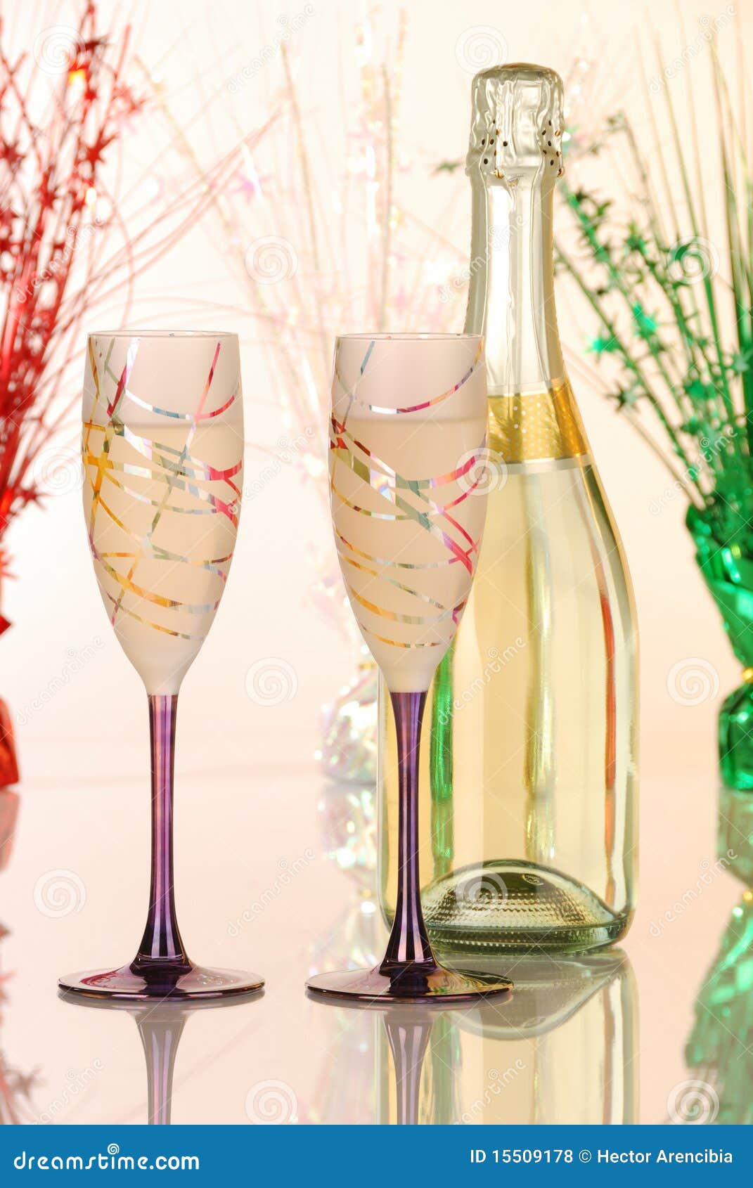 Festive Glasses with Champagne Stock Photo - Image of sparkle, holiday ...