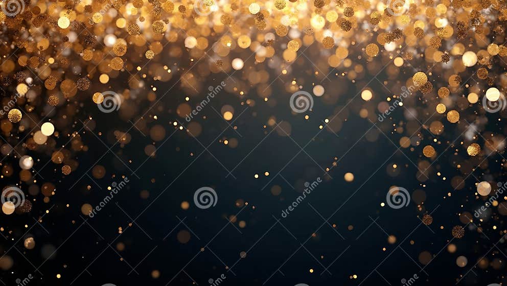 Festive Glittering Confetti Backdrop with Space for Messages Stock ...