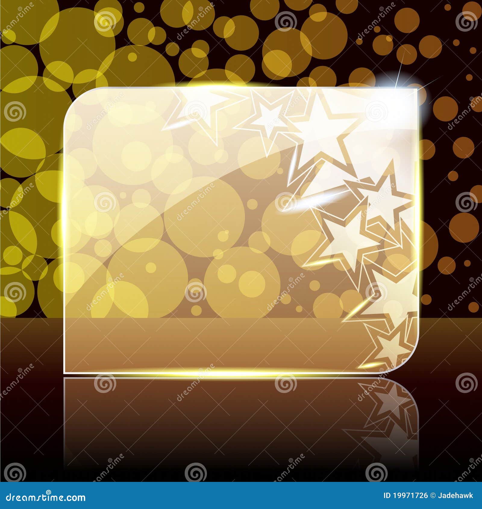 Festive gold glass banner stock vector. Illustration of celebration ...