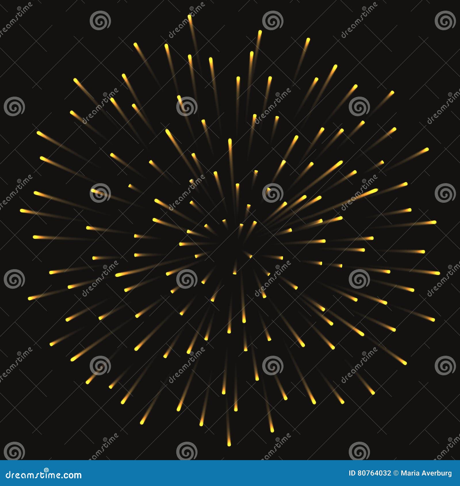 Firework Salute Magic Light Effect Stars Burst Isolated On Trans Vector ...
