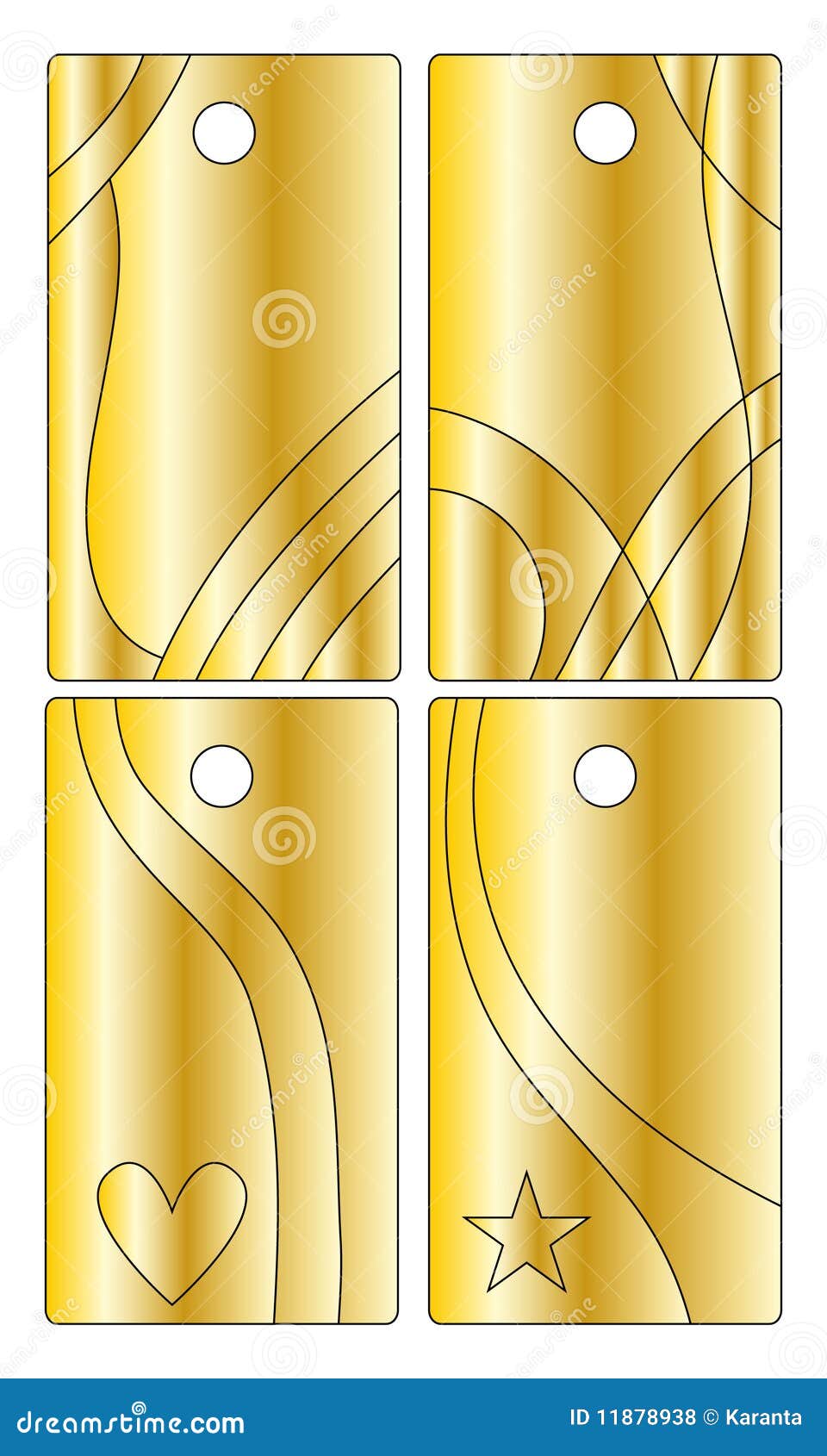 Festive golden tags stock vector. Illustration of gold - 11878938