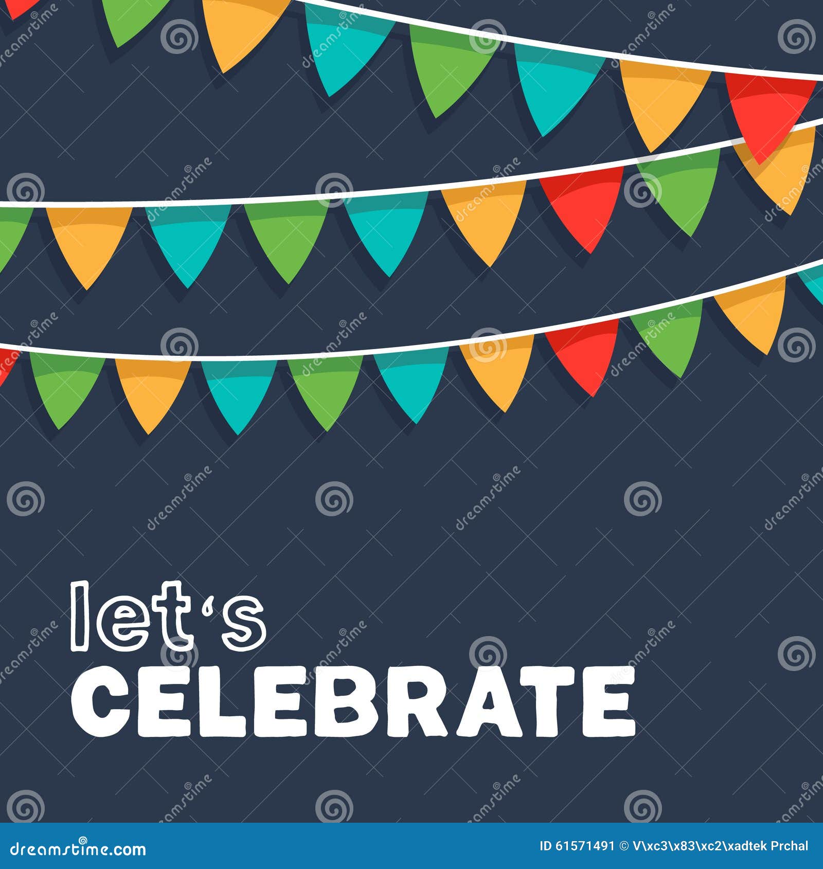 Festive Greeting Card Design Stock Vector - Illustration of event ...