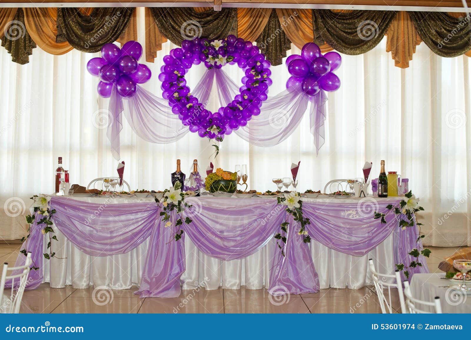 Festive hall. stock photo. Image of decorating, holidays - 53601974