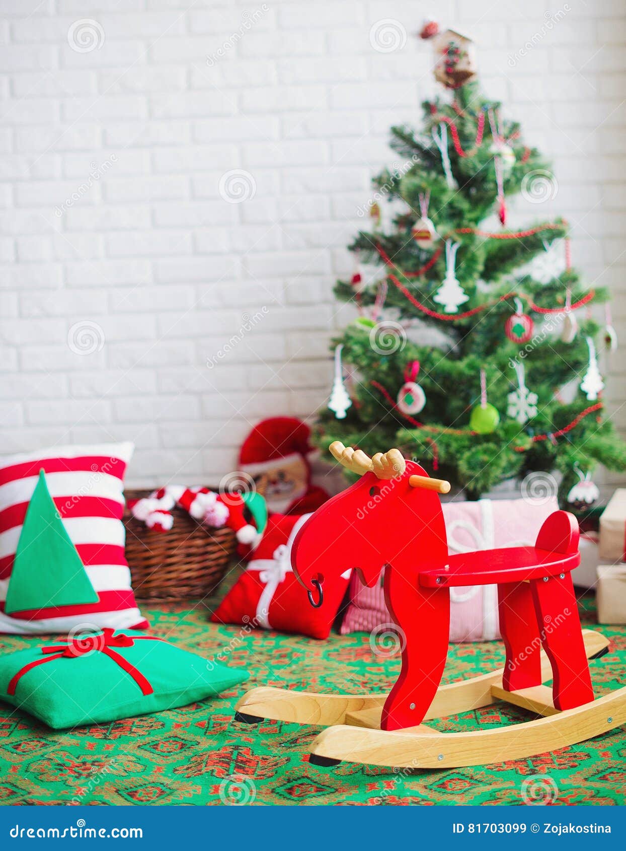 Festive House Handmade Decoration Stock Image - Image of home, winter ...