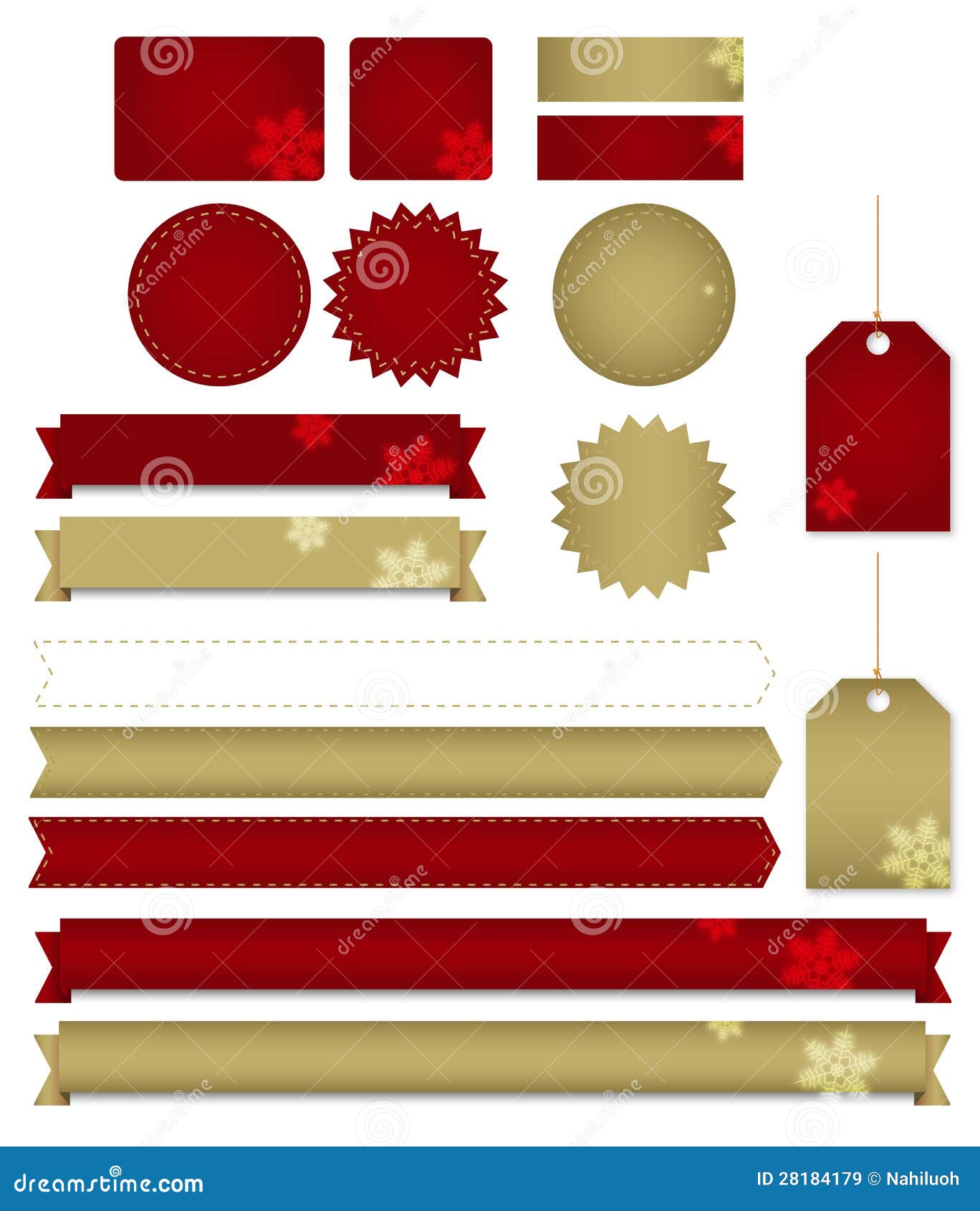 Festive icons and labels stock vector. Illustration of element - 28184179