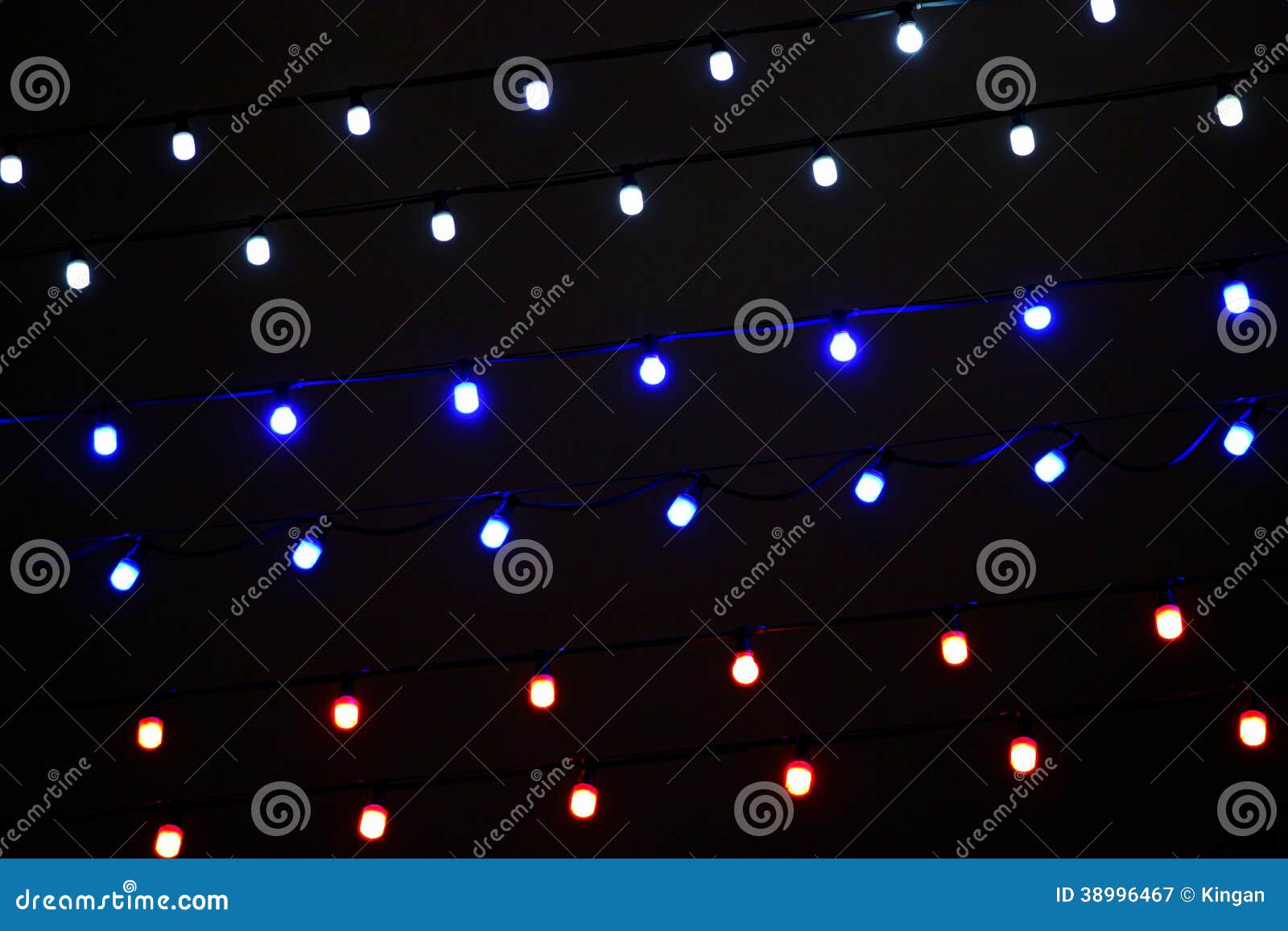 Festive Illumination of Colored Lights Stock Image - Image of electric ...