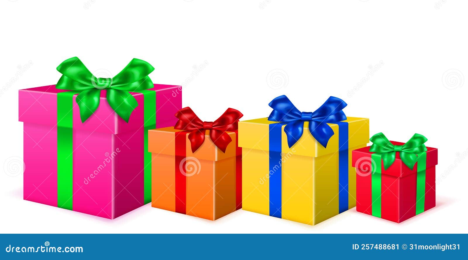 Illustration with Gift Boxes Stock Vector - Illustration of gift, card ...