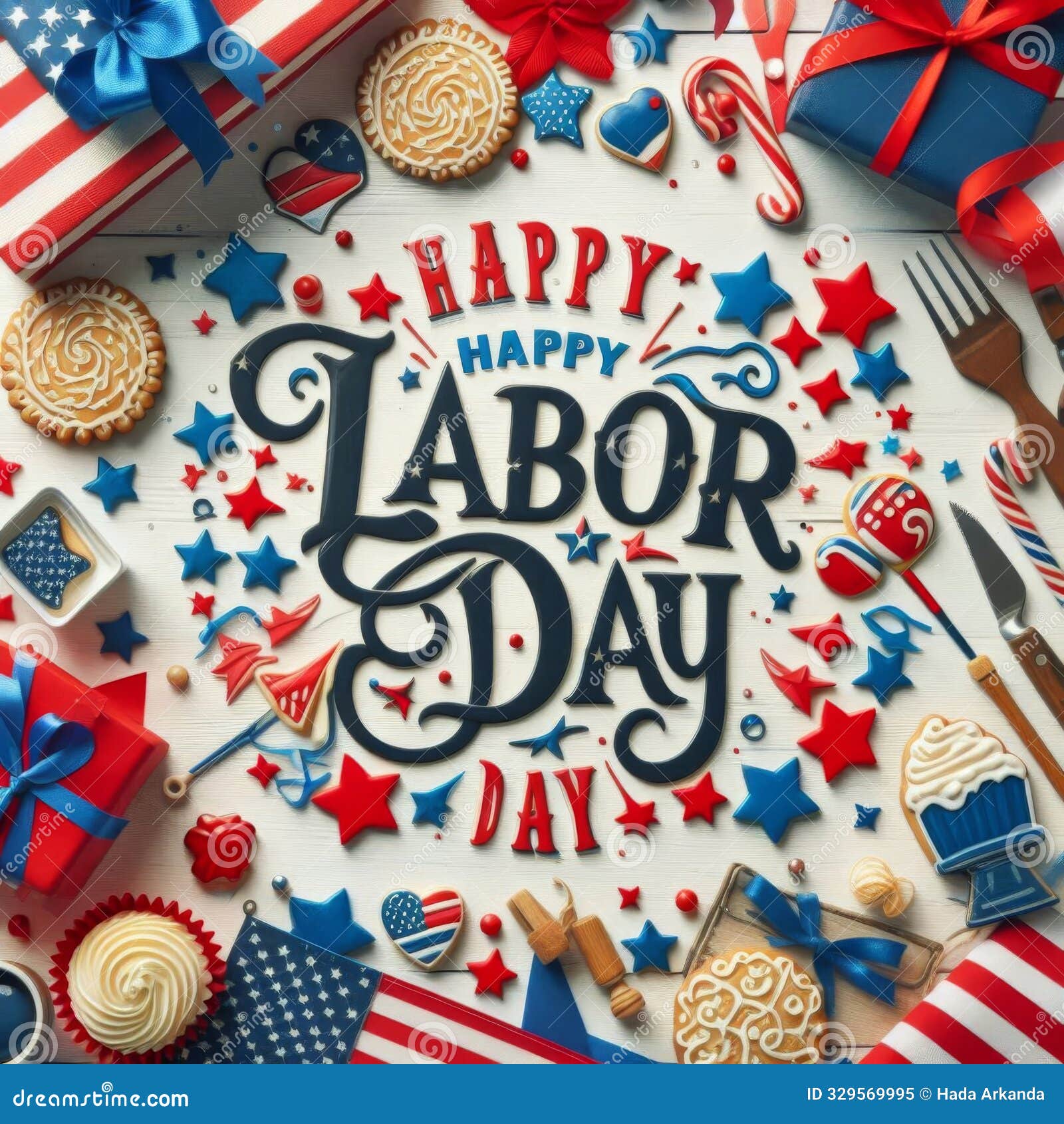Festive Labor Day Frame Border Background With Colorful Flowers And ...