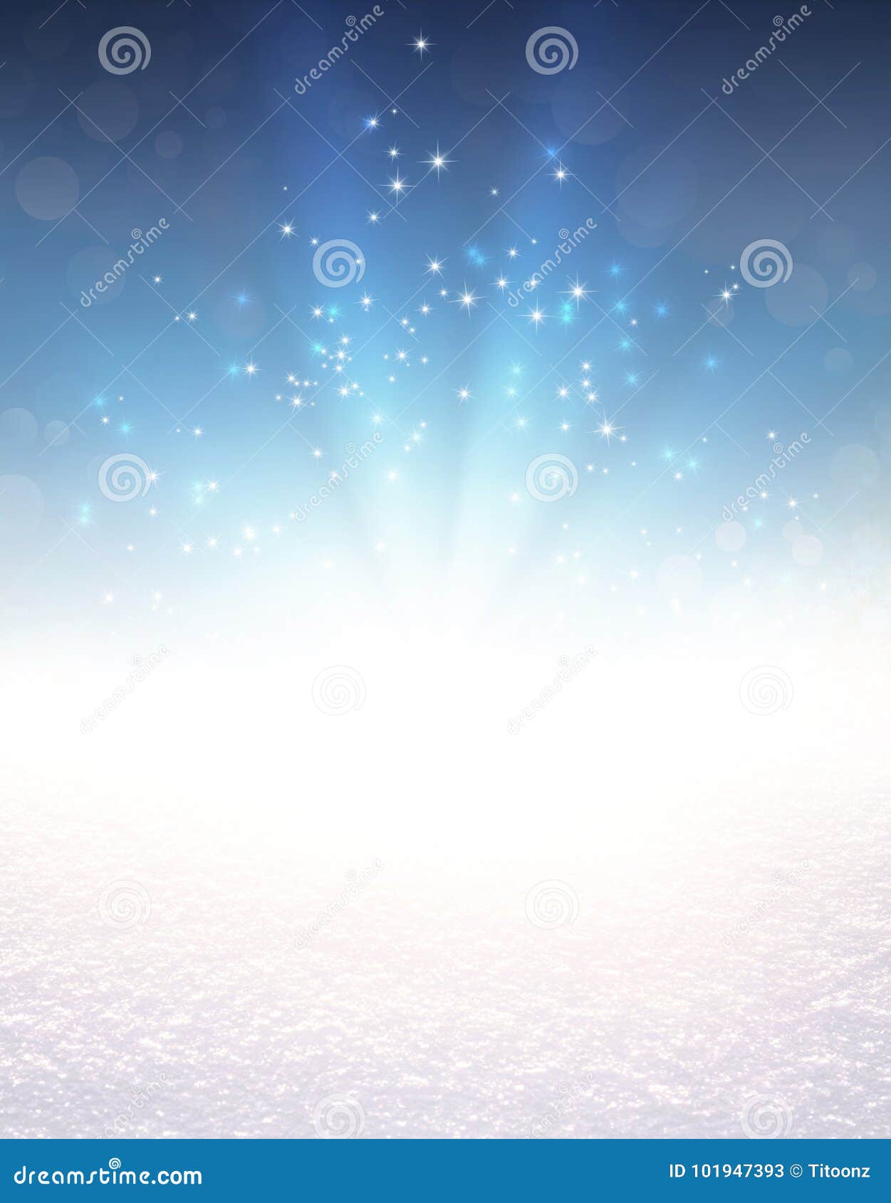 Festive Light Explosion on Snow Stock Image - Image of evening ...