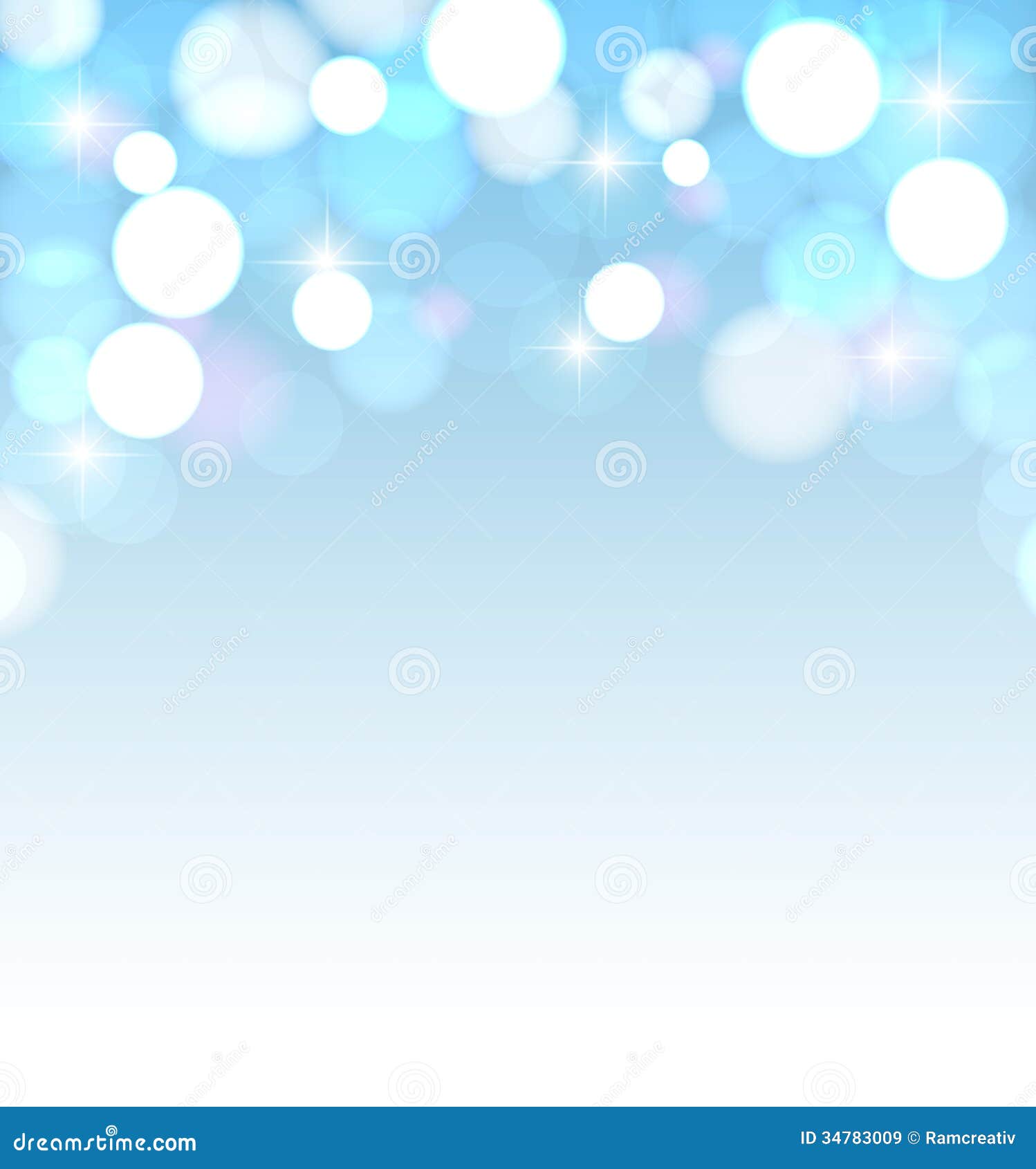 Festive Lights on a Blue Background Stock Vector - Illustration of ...