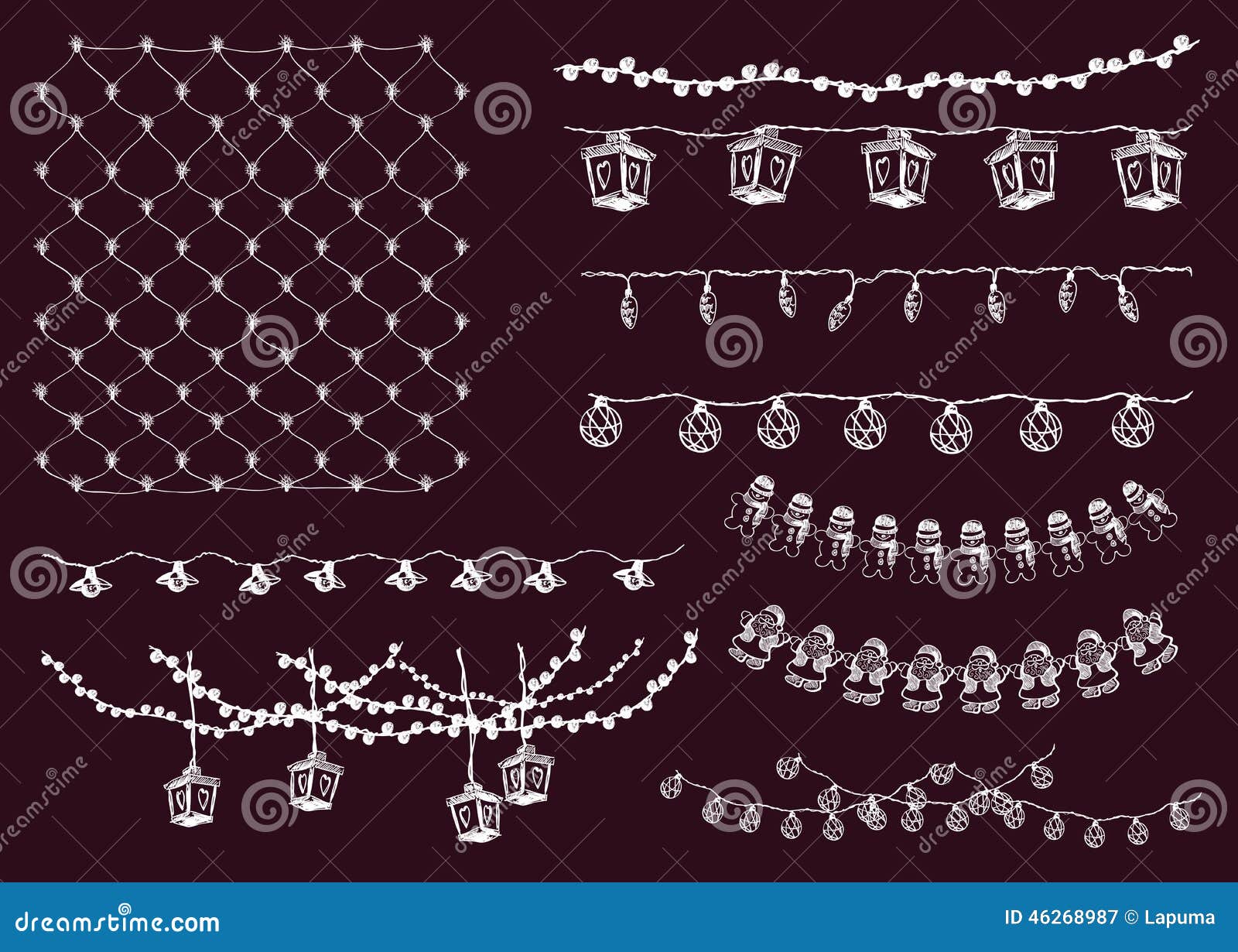 Festive lights stock vector. Illustration of light, celebration - 46268987