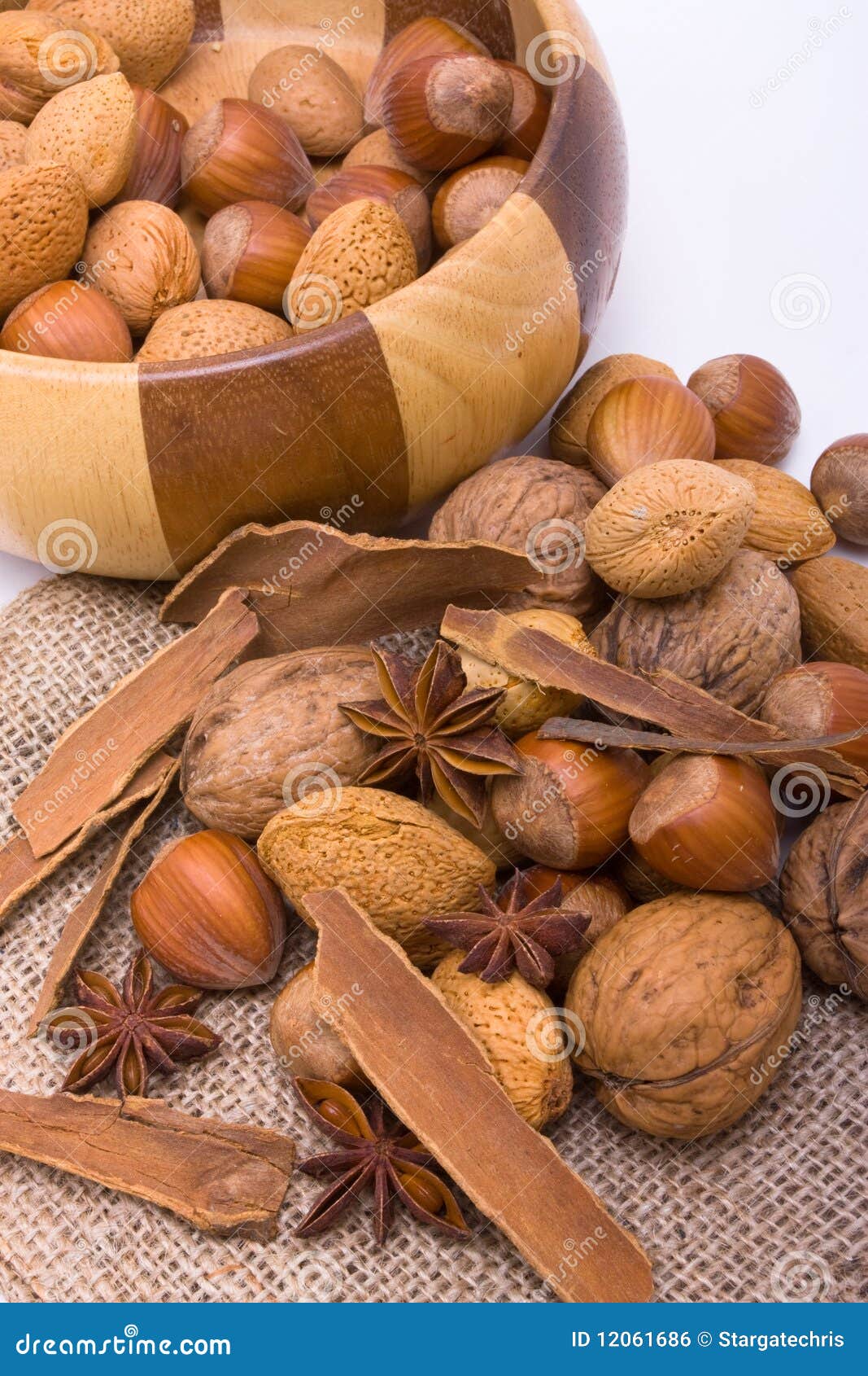 Festive Mixed Nuts n Spice stock photo. Image of food - 12061686
