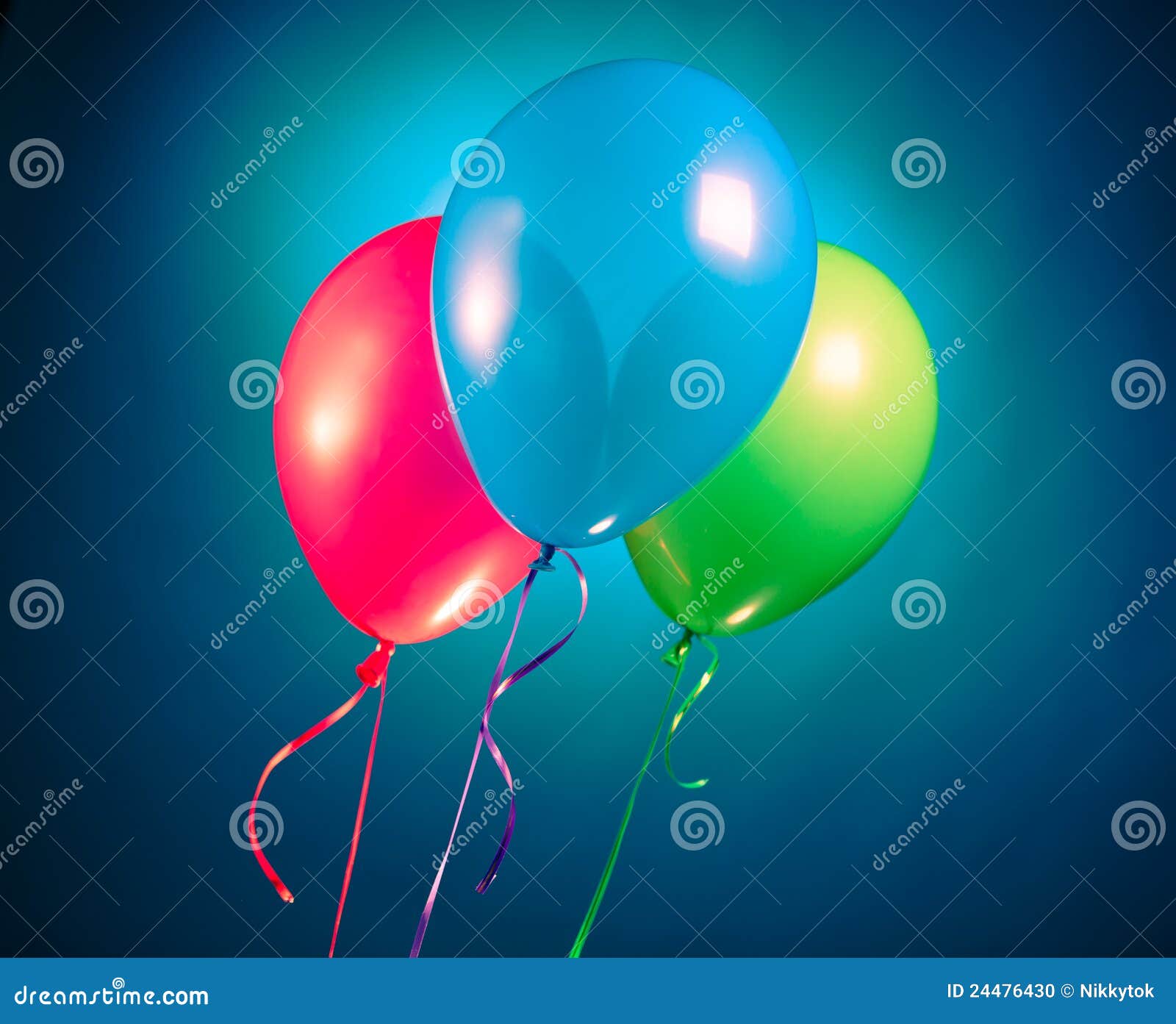 Festive Multicolor Rgb Balloons Stock Photo - Image of round, festive ...