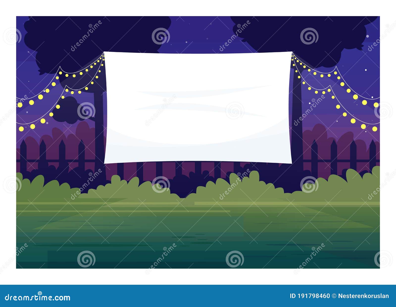 Cinema Screen Illustration Vector Stock Illustrations – 38,500 Cinema ...