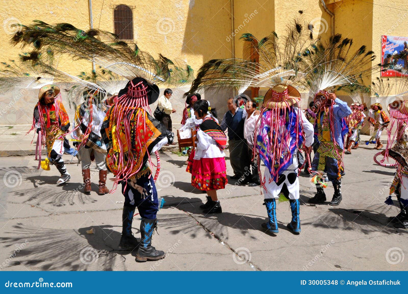 Festive Peruvian Dancers editorial stock photo. Image of america - 30005348