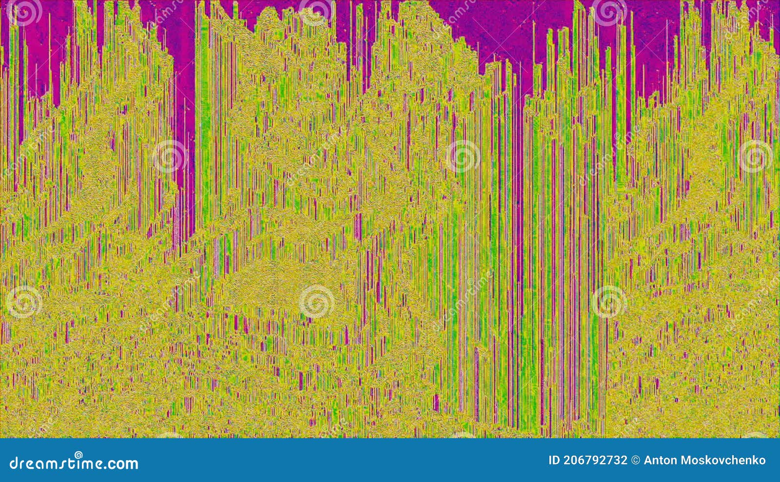 Festive Polychrome Overlay. Corrupted Data Effect, Computer Generated ...