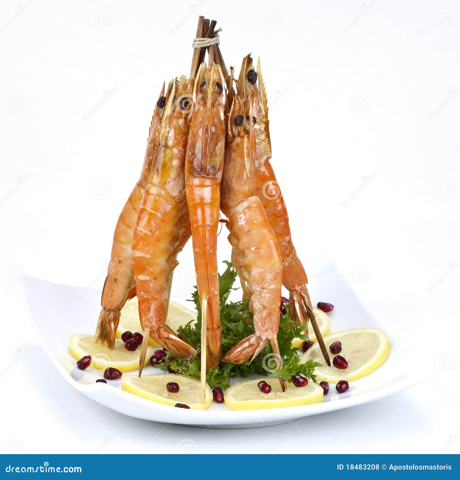 Festive prawn plate stock photo. Image of gourmet, food - 18483208