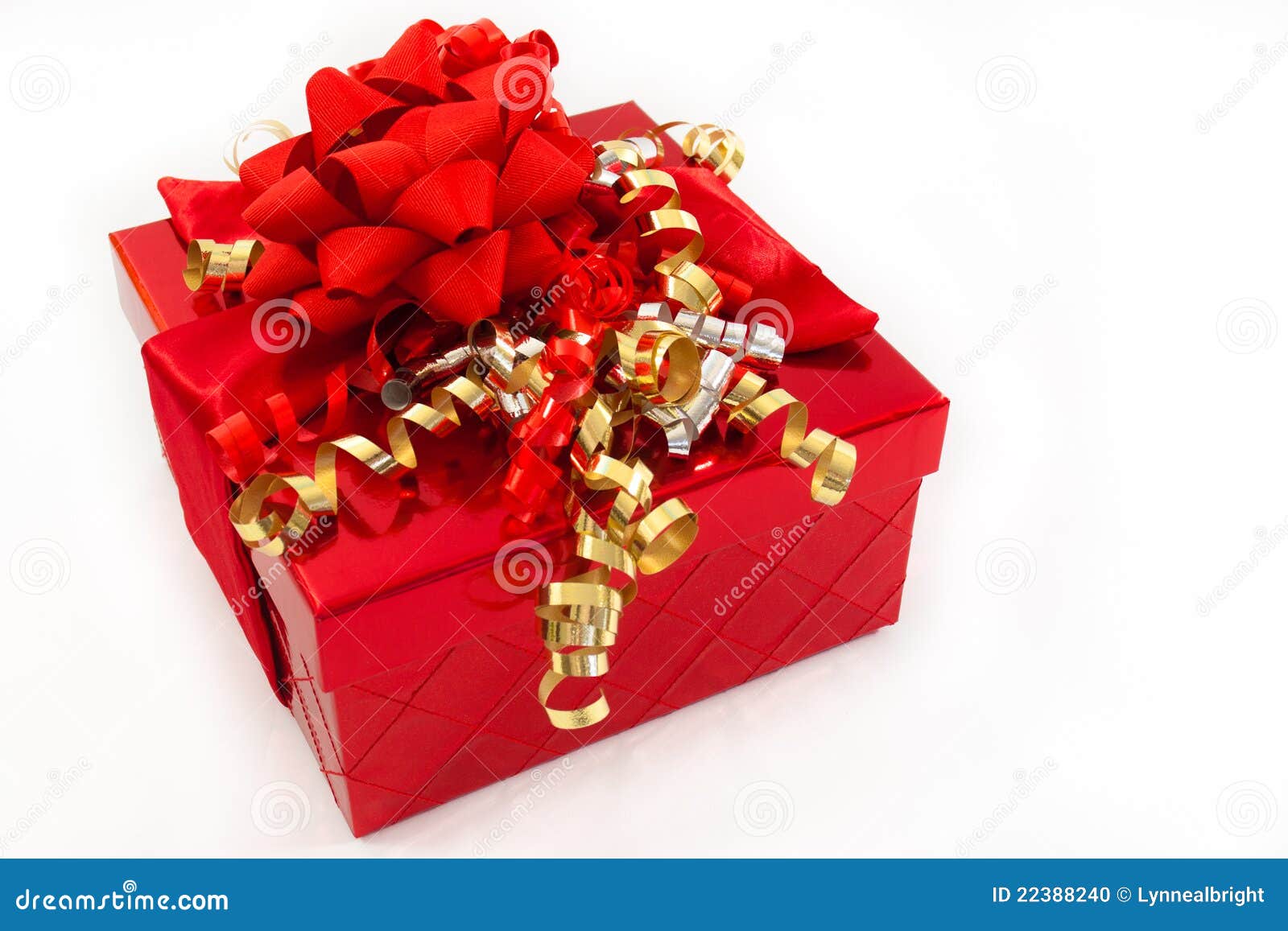 Festive Red Present stock photo. Image of white, horizontal - 22388240