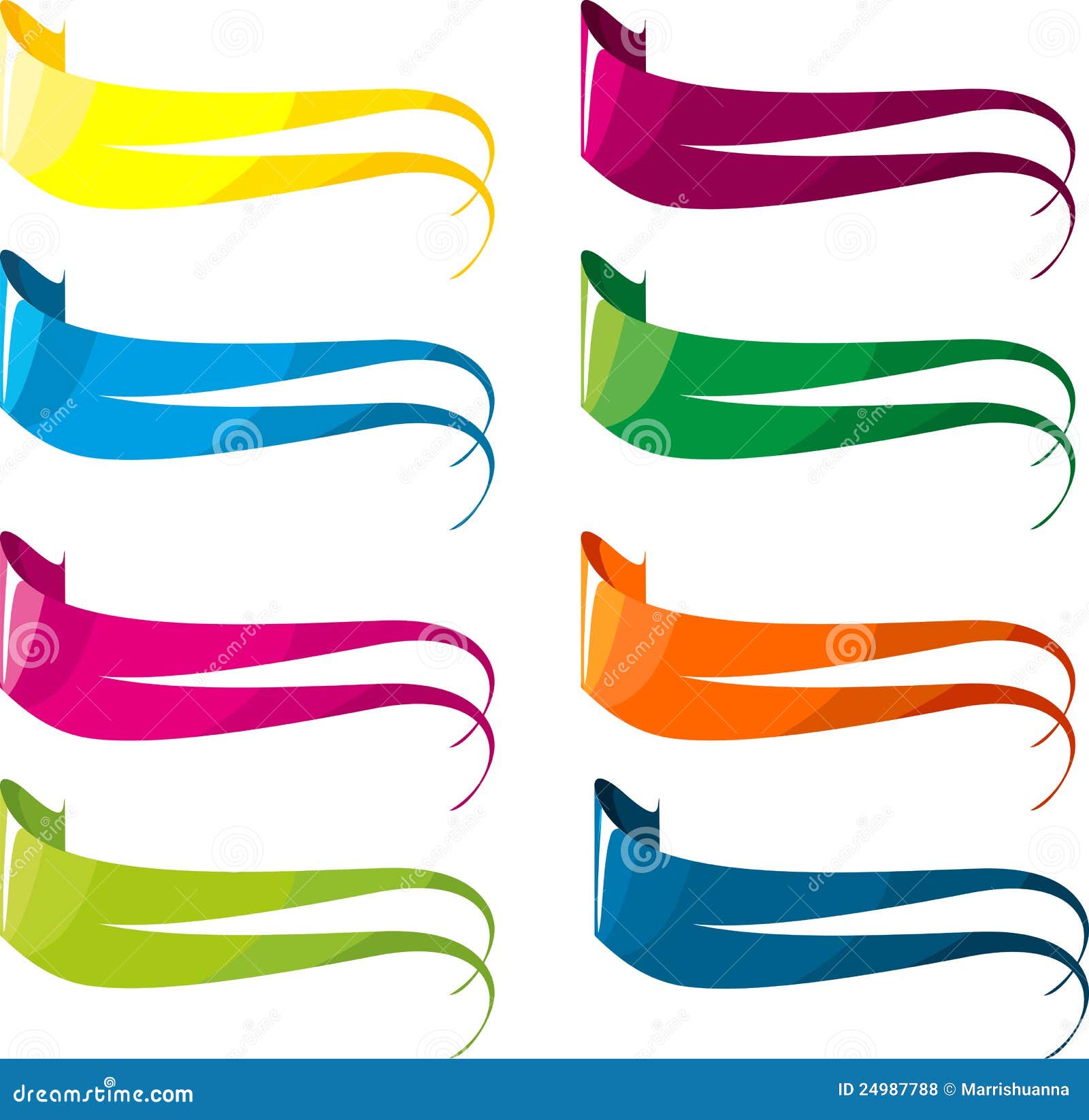 Festive ribbon banners stock vector. Illustration of christmas - 24987788