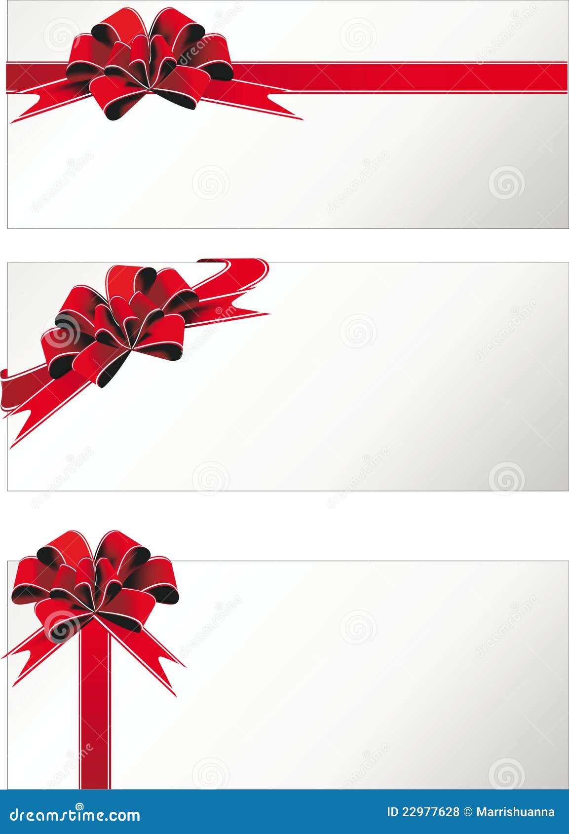 Festive ribbons and bows stock vector. Illustration of holiday - 22977628