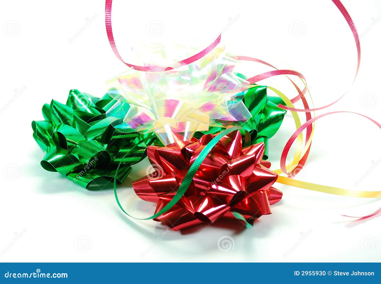 Festive ribbons and bows stock photo. Image of celebration - 2955930