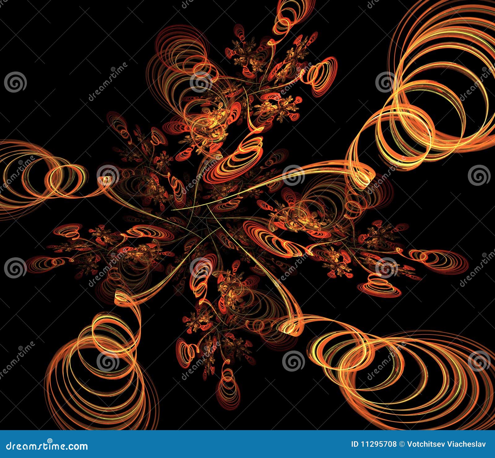 Festive ribbons fractal stock illustration. Illustration of curl - 11295708