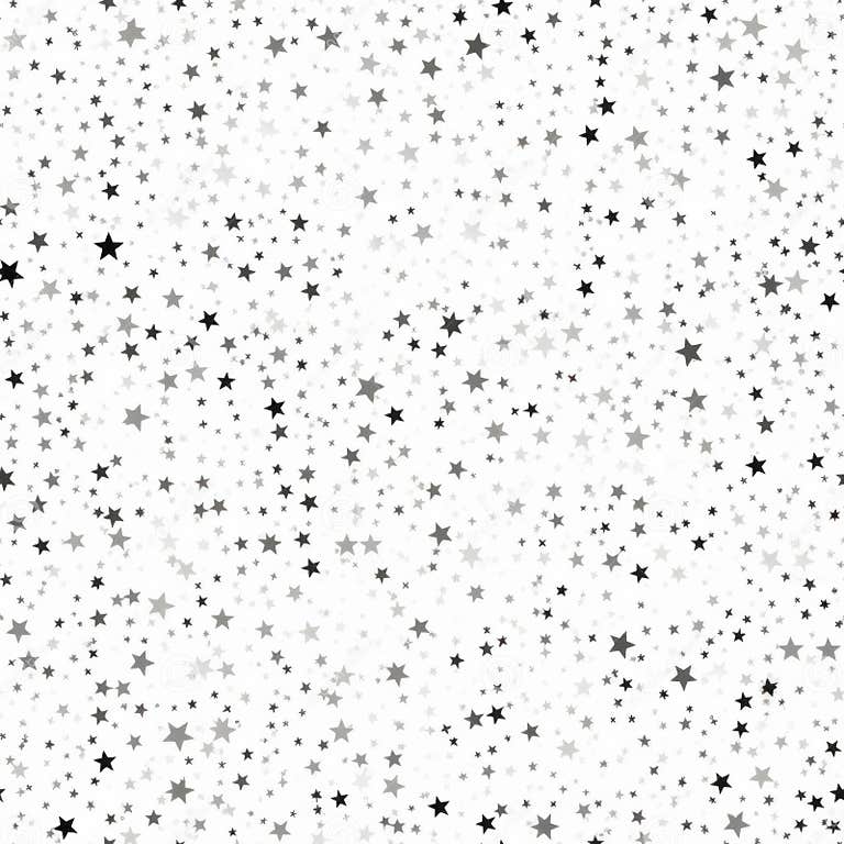 Festive Seamless Pattern Small Silver Stars On A White Background